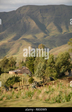 The Maluti or Maloti Mountains, a mountain range in the highlands of ...
