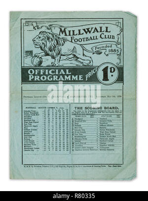 The front cover of a vintage official programme for the 1968 British ...