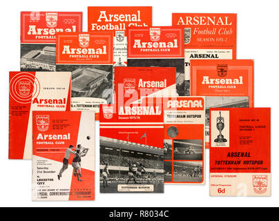 A collection of Arsenal Football Club official programmes from the 1970 ...