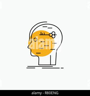 brain, hack, hacking, key, mind Business Logo Glyph Icon Symbol for ...