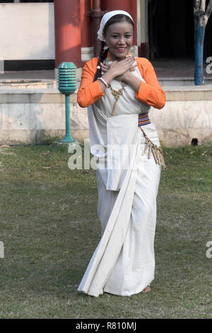 Kolkata`, India. 11th Dec, 2018. Lepcha men and women perform Lepcha ...