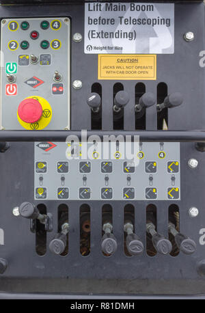 control levers crane Stock Photo - Alamy