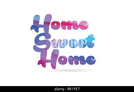 sweet home word handwritten design vector Stock Vector Image & Art - Alamy