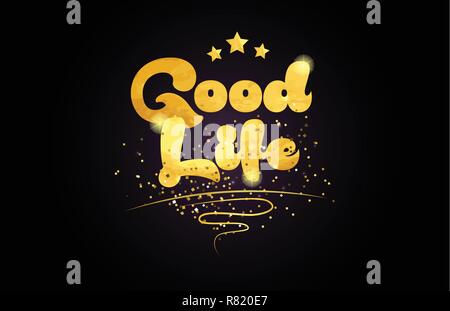 good life word text with black and white love heart suitable for card ...