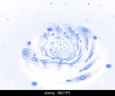 Magic night fantasy. Abstract exotic fractal background, spiral flower ...