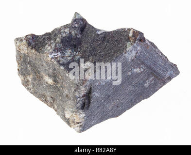 rough porphyritic Basalt stone on white Stock Photo - Alamy