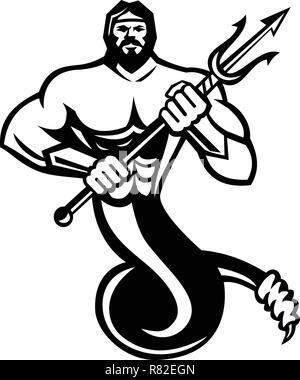 Mascot icon illustration of Typhon,Typhoeus, Typhaon or Typhos, a ...