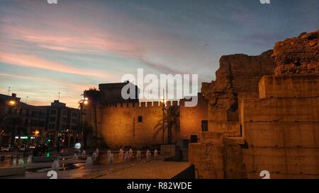 Altamira palace at dusk under cloudy sky in Elche, Alicante Stock Photo ...