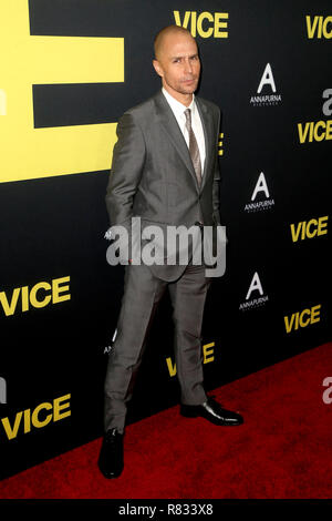 Sam Rockwell attending the 'Vice' World premiere at the Samuel Goldwyn ...