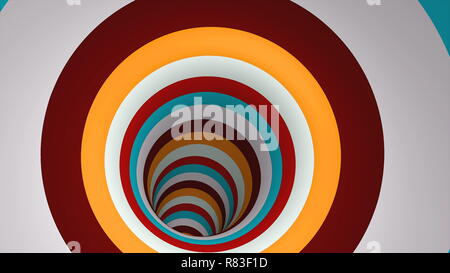 Abstract swirl cartoon style tunnel, immitation of trip in universe ...