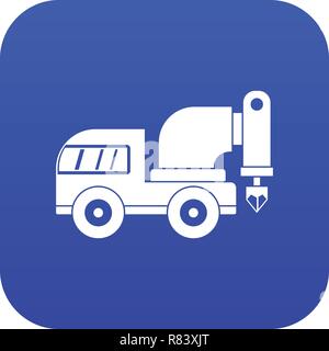 Drilling machine icon digital blue Stock Vector Image & Art - Alamy