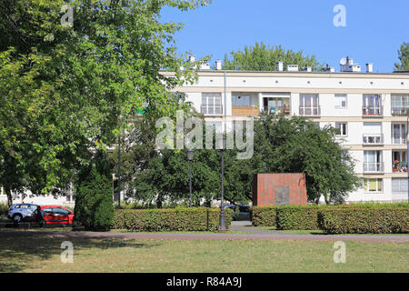 Commemorative plaque for Willy Brandt's genuflection in Warsaw Stock ...