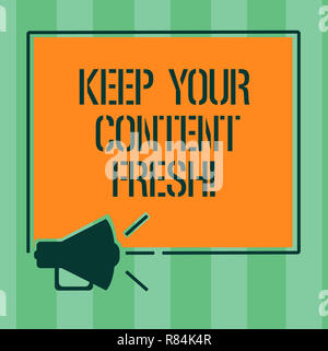 Handwriting text Keep Your Content Relevant To Your Audience. Concept ...