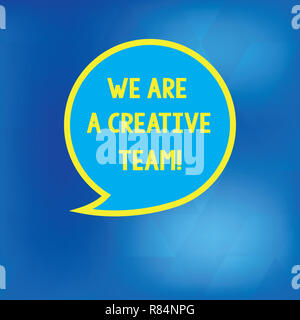 Teamwork Bubble Showing Working Together And Unity Stock Photo - Alamy