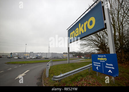 Makro booker wholesaler outlet kirkby merseyside england uk Stock Photo ...