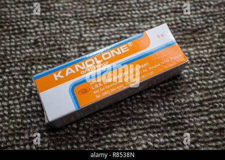 Chiangmai, Thailand - December 13 2018: Product shot of Kanolone oral ...