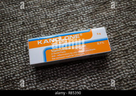 Chiangmai, Thailand - December 13 2018: Product shot of Kanolone oral ...