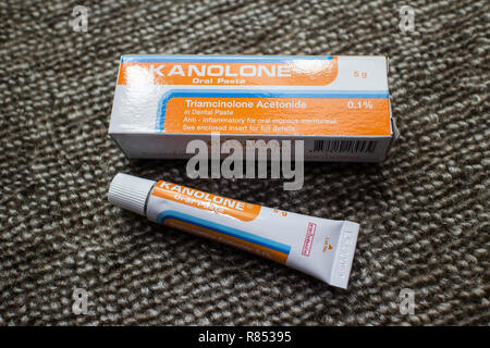 Chiangmai, Thailand - December 13 2018: Product shot of Kanolone oral ...