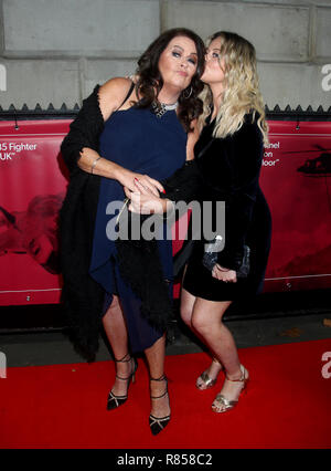 Kate Robbins and daughter Emily Atack attending The Sun Military Awards ...