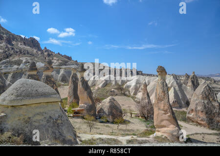 Beautiful valley near Cavusin village in Cappadocia Turkey with amazing ...