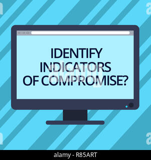 Text sign showing Indicators Of Compromise. Conceptual photo artifact ...