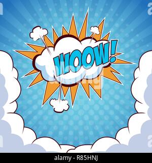 Woow pop art concept concept Stock Vector Image & Art - Alamy