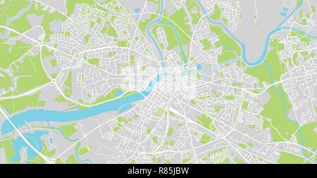 Urban vector city map of Limerick, Ireland Stock Vector Image & Art - Alamy
