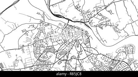 Urban vector city map of Waterford, Ireland Stock Vector Image & Art ...