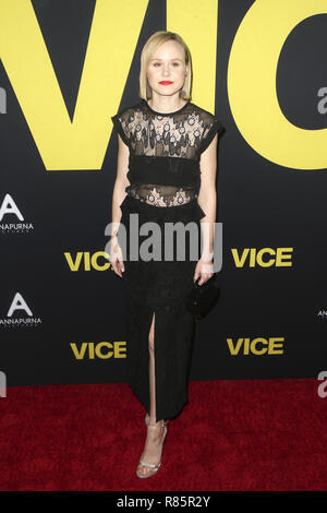 Alison Pill attending the 'Vice' World premiere at the Samuel Goldwyn ...