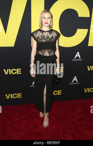 Alison Pill attending the 'Vice' World premiere at the Samuel Goldwyn ...