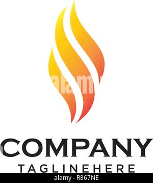 Fire Flame Logo design vector template Stock Vector Image & Art - Alamy