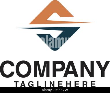 Sliced Letter A Logo With Circle Shape. Modern Creative A Logo Design ...