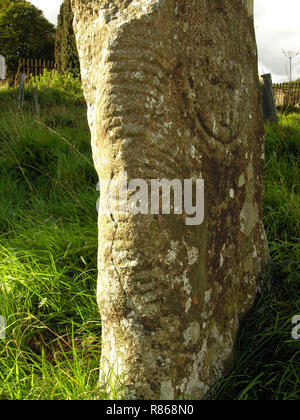 Ogham Stone. Bridell, Pembrokeshire Stock Photo - Alamy