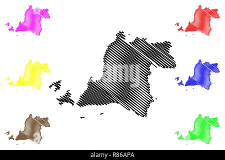 Banten (Subdivisions of Indonesia, Provinces of Indonesia) map vector ...