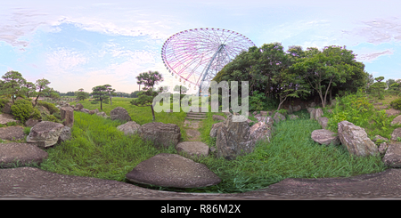 360° view of Fake river in Rinkai Park - Alamy