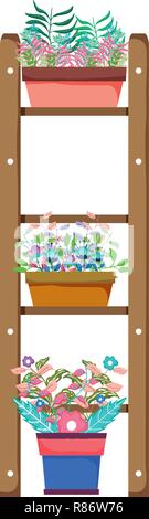 chelf garden with houseplants Stock Vector Image & Art - Alamy