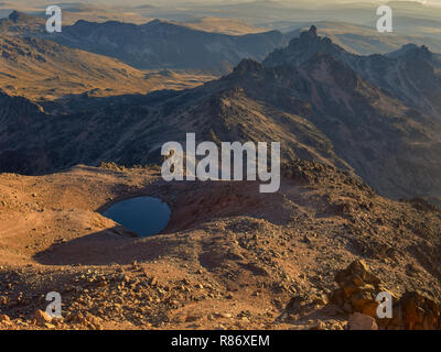 Point Lenana at sunrise Mount Kenya Kenya East Africa Stock Photo - Alamy