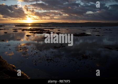 Rock pools at Rhosneigr, Anglesey, North Wales, UK. Taken on 12th ...