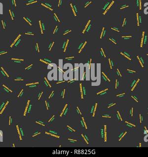 Halloween 2019 vector seamless pattern with pumpkin and candy. Design ...