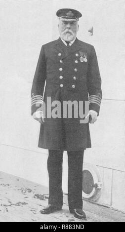 Vintage photo of captain Edward Smith, commander of the Titanic. April ...