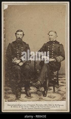 Captain Percival Drayton and Admiral David Farragut of U.S. Navy in ...