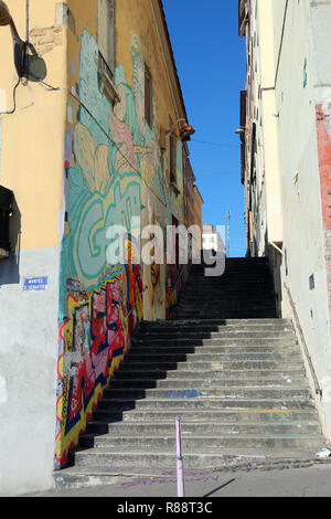 Lyon, France - August 16, 2018: sculpture of expulsion of Adam and Eve ...