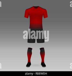 Realistic soccer shirt Manchester United,2022, jersey template for ...