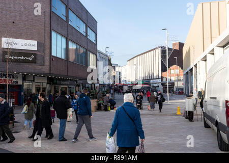 Barnsley Town Centre shopping area Stock Photo - Alamy