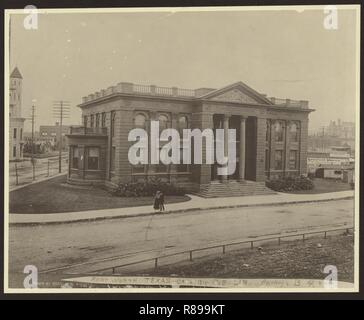 A historical image of the Carnegie Public Library, built with funding ...