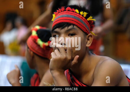 Young members of the Ifugao community wearing traditional clothing at ...