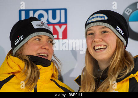 Winterberg, Germany. 15th Dec, 2018. Bob, World Cup, two-man bob, women ...