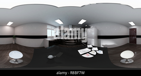 360° view of 3D 360 Max Kitchen concept - Alamy
