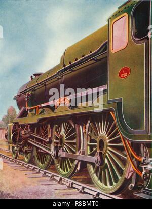 Lord Nelson nameplate steam locomotive Southern Region Stock Photo - Alamy