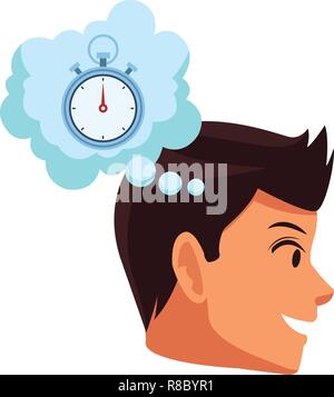 Man face cartoon sideview isolated cartoon Stock Vector Image & Art - Alamy